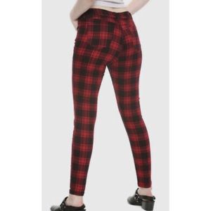 Hot Topic | Pants & Jumpsuits | Hot Topic Highrise Super Skinny Plaid ...